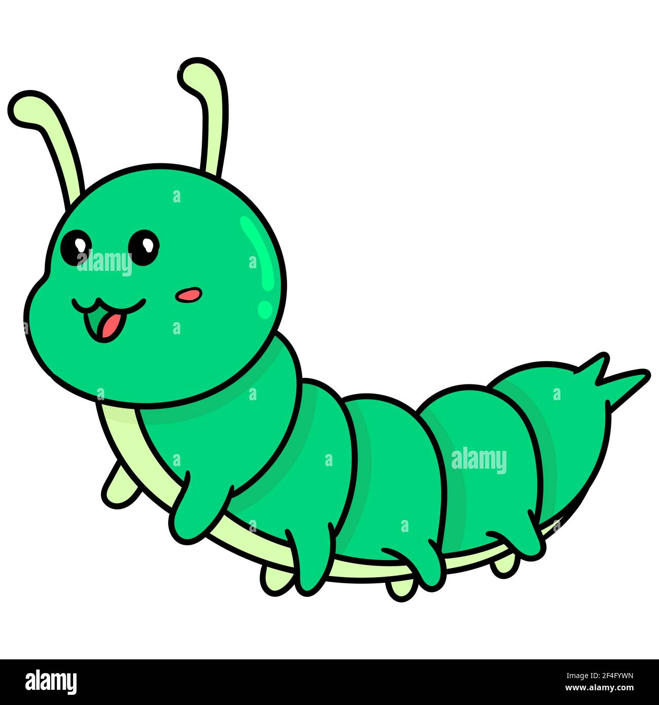 Larva cartoon character Stock-Vektorgrafiken kaufen - Alamy