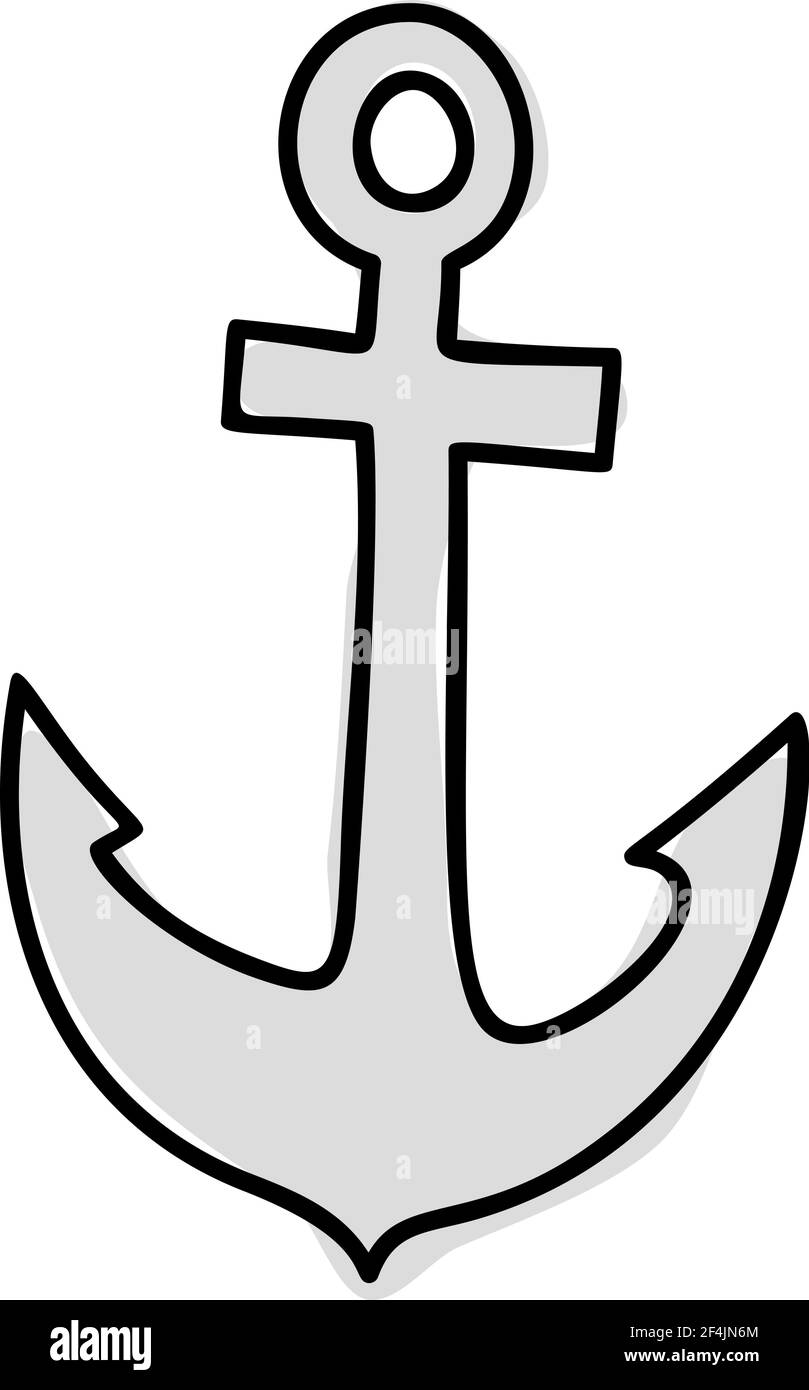 Cartoon anchor Schwarzweiß-Stockfotos und -bilder - Alamy