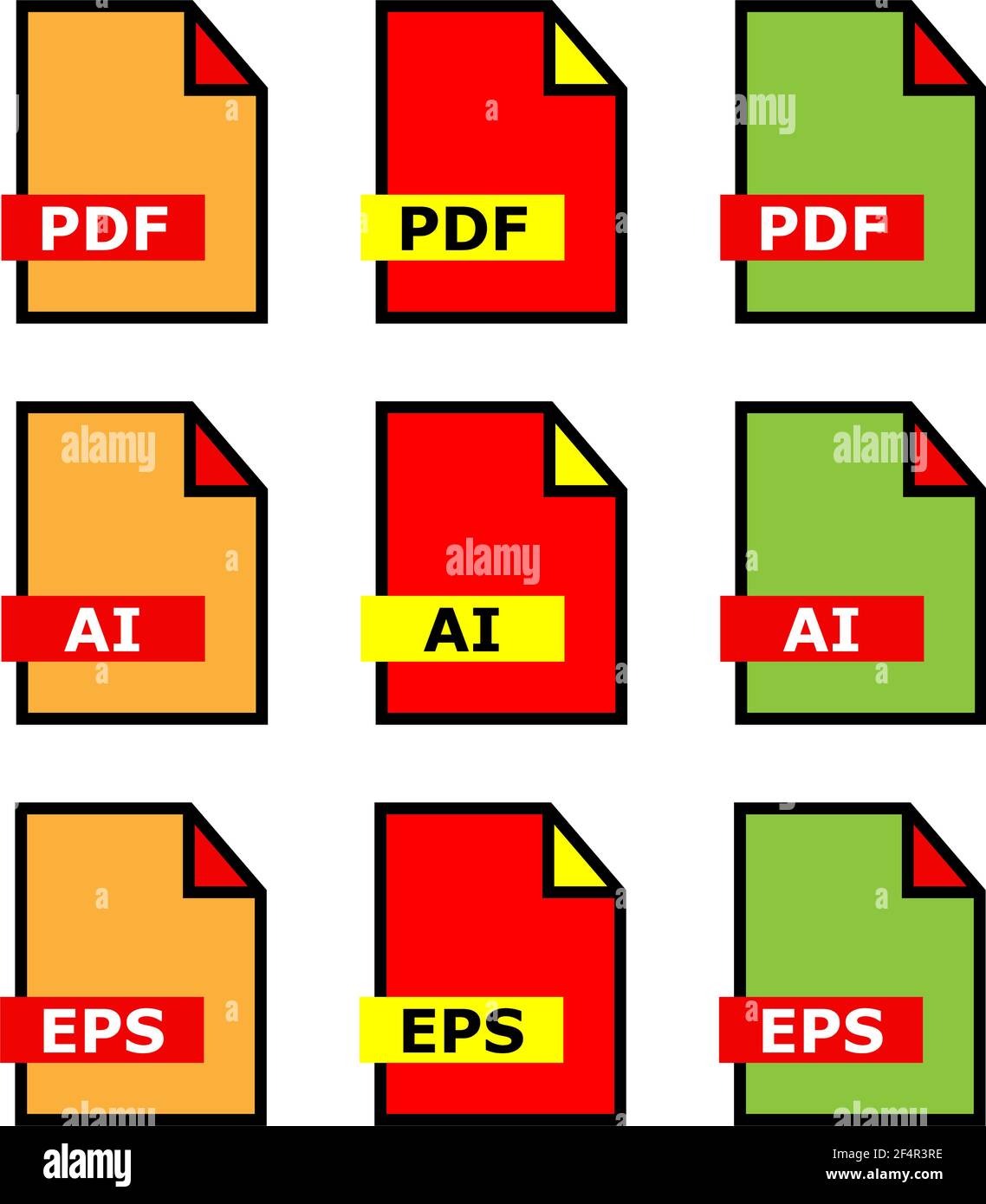 Datei-Symbol Pdf Ai Eps-Symbol Vektor-Illustration Stock-Vektorgrafik ...
