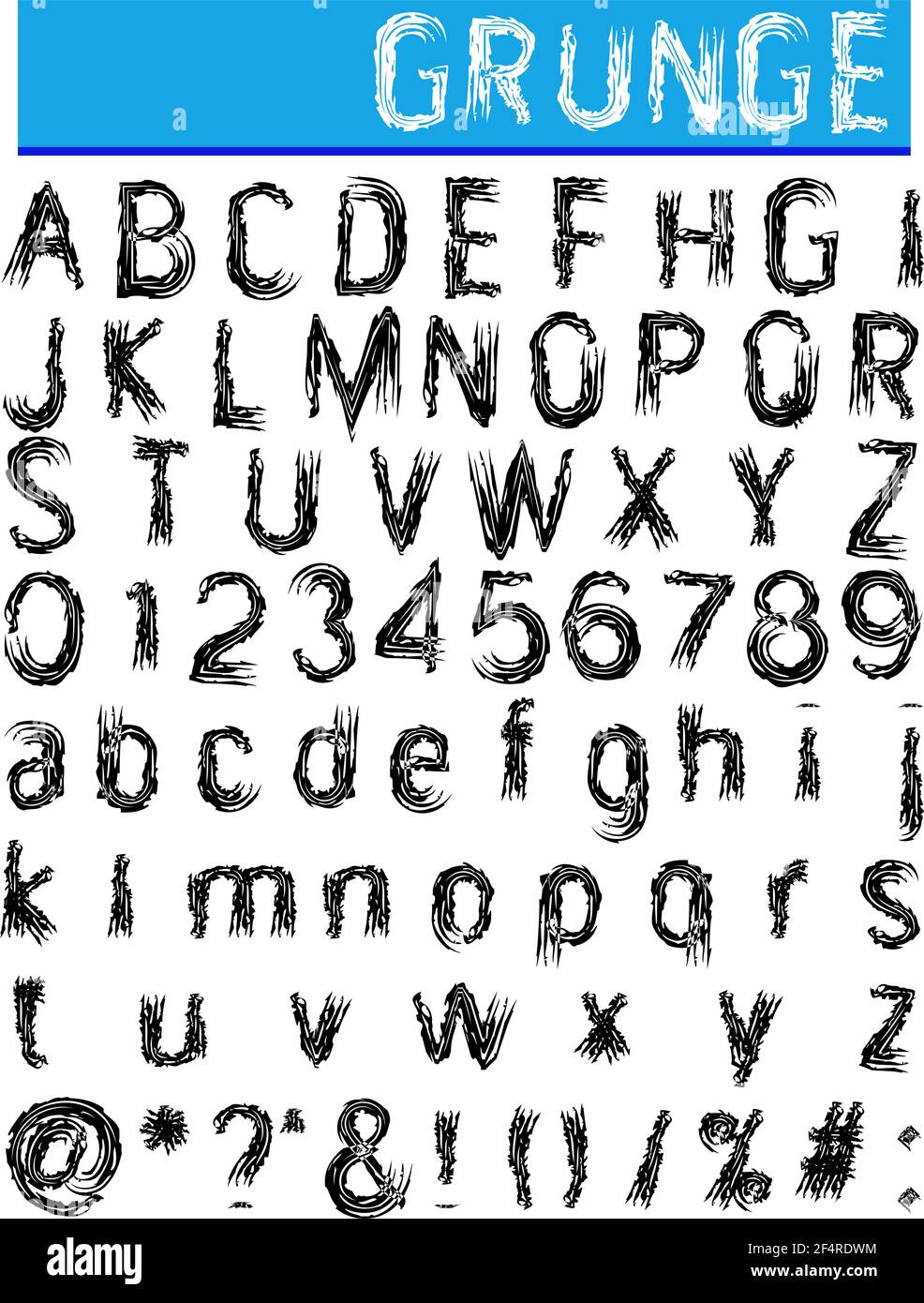 Clip schriftart Stock-Vektorgrafiken kaufen - Alamy