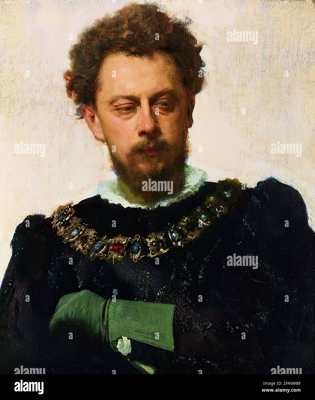 Ivan Kramskoi - Schauspieler Alexander Lensky Pawlowitsch als Petruchio ...
