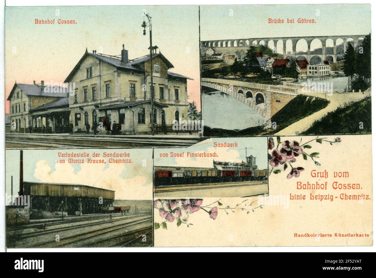 Bahnhof COSSEN. Bahnhof Stockfotografie - Alamy