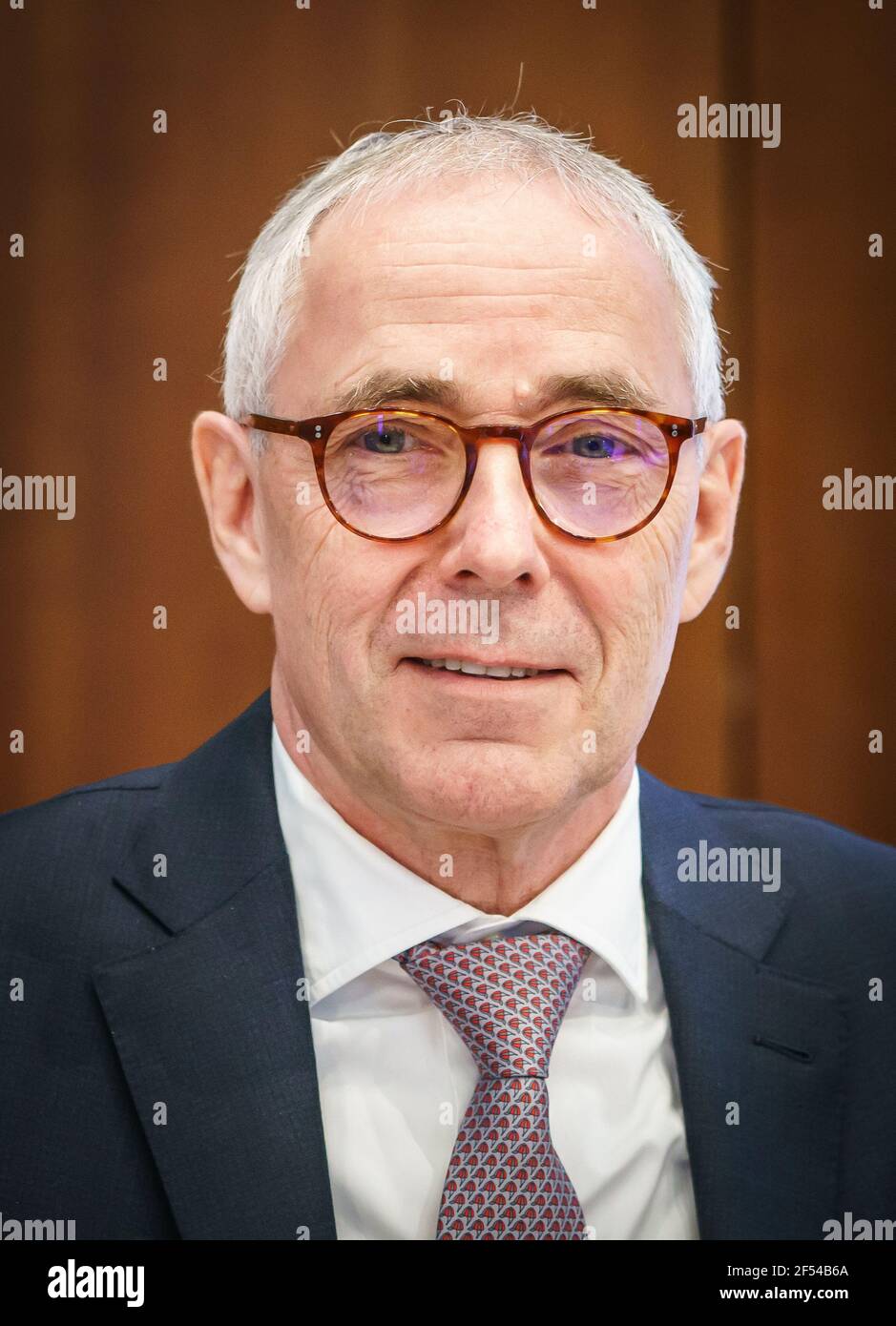 Berlin, Deutschland. März 2021, 24th. Peter Adrian, im Bild nach seiner ...