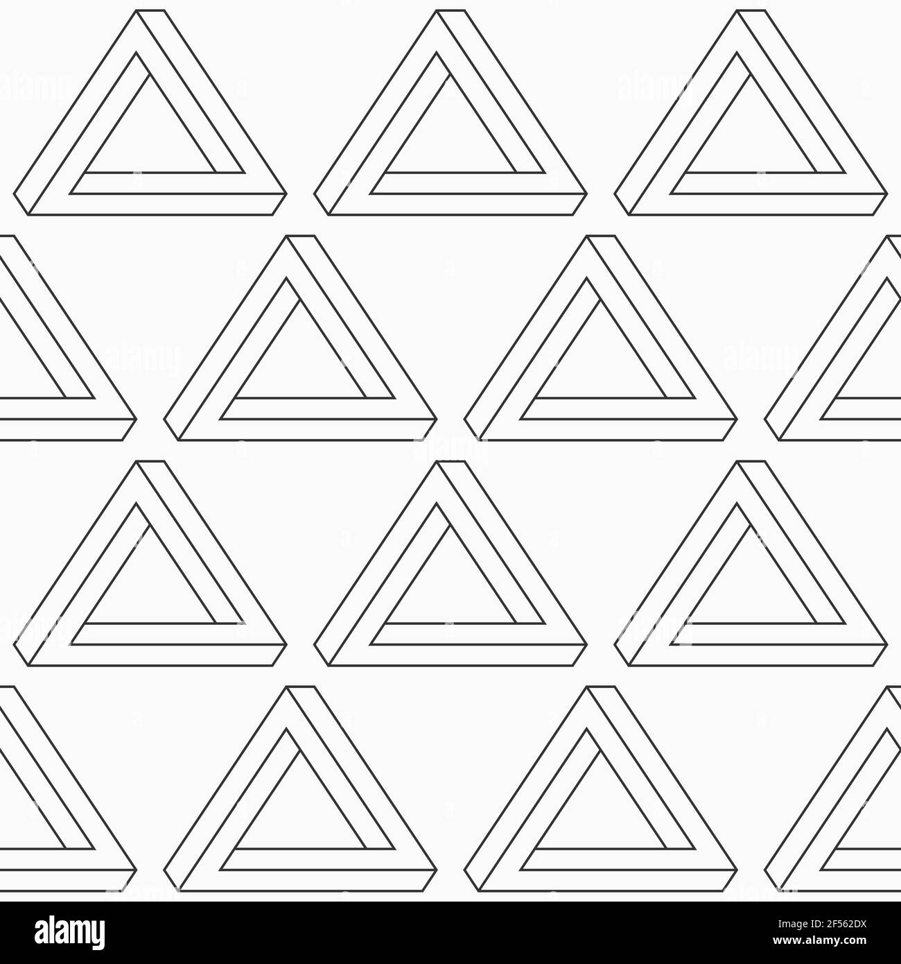 Infinite triangle optical illusion -Fotos und -Bildmaterial in hoher ...