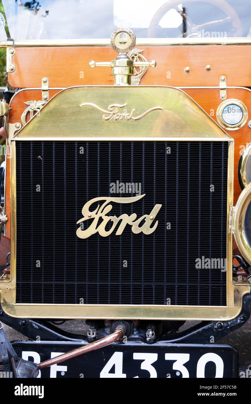 1910 Ford Model T bei der Oldtimer-Rallye, Rhu, Argyll, Schottland ...