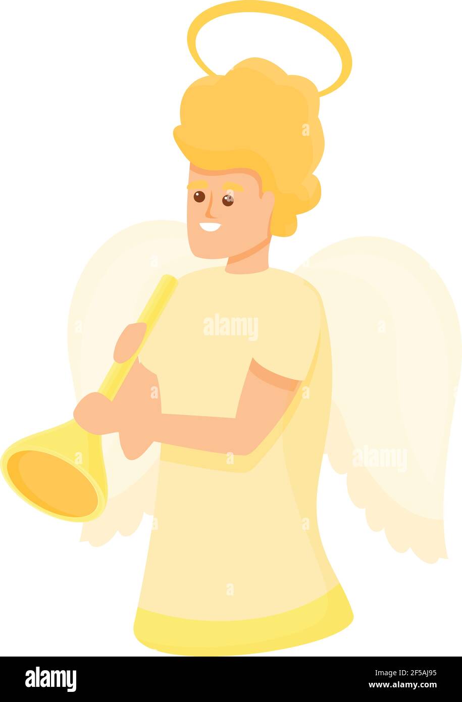 Music Angel-Symbol. Cartoon von Musik Engel Vektor-Symbol für Web ...