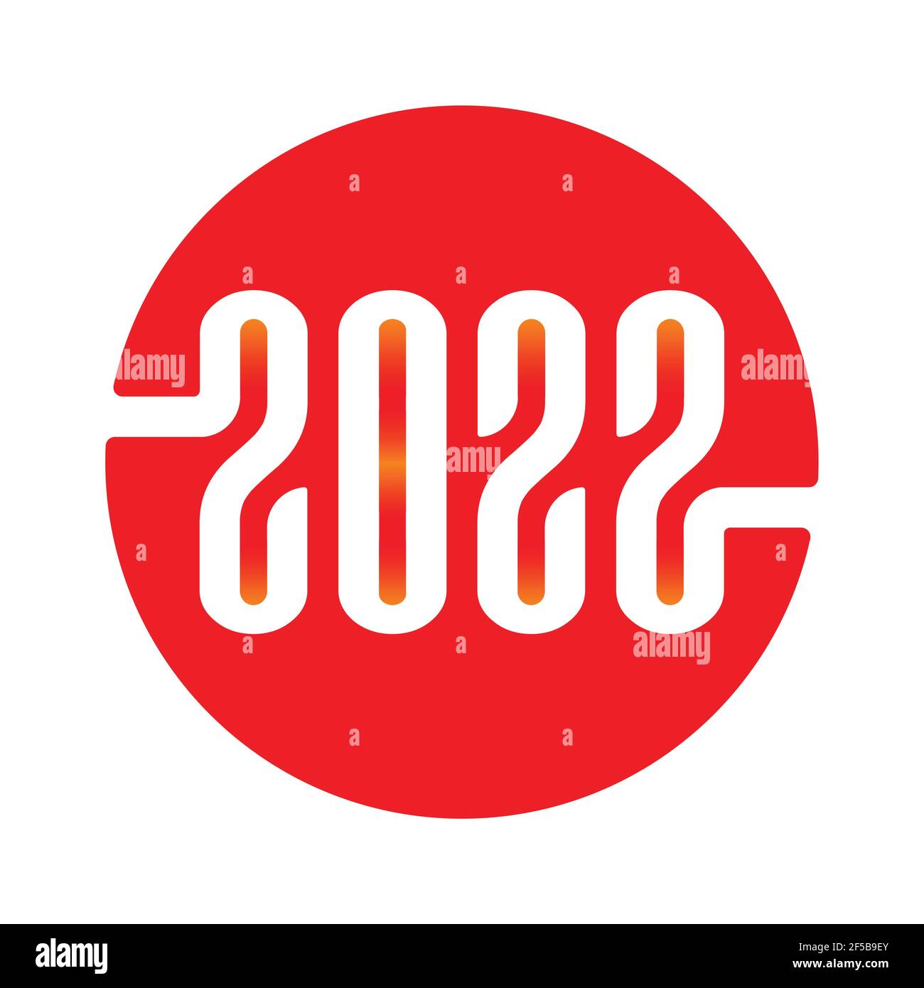 Calendar 2022 circle Stock-Vektorgrafiken kaufen - Alamy