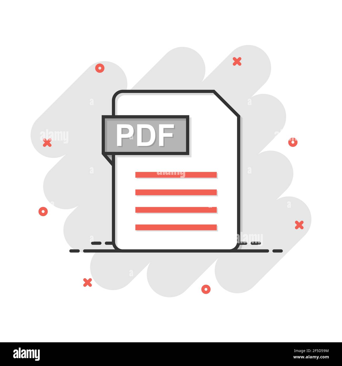 Dokument beachten Sie das Symbol im Comic-stil. Blatt Papier vektor ...