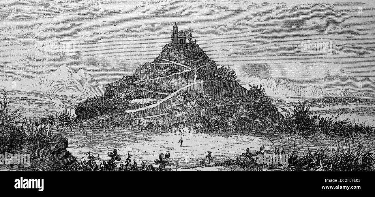 Pyramide von Cholula, nach Volumen die größte bekannte Pyramide der ...