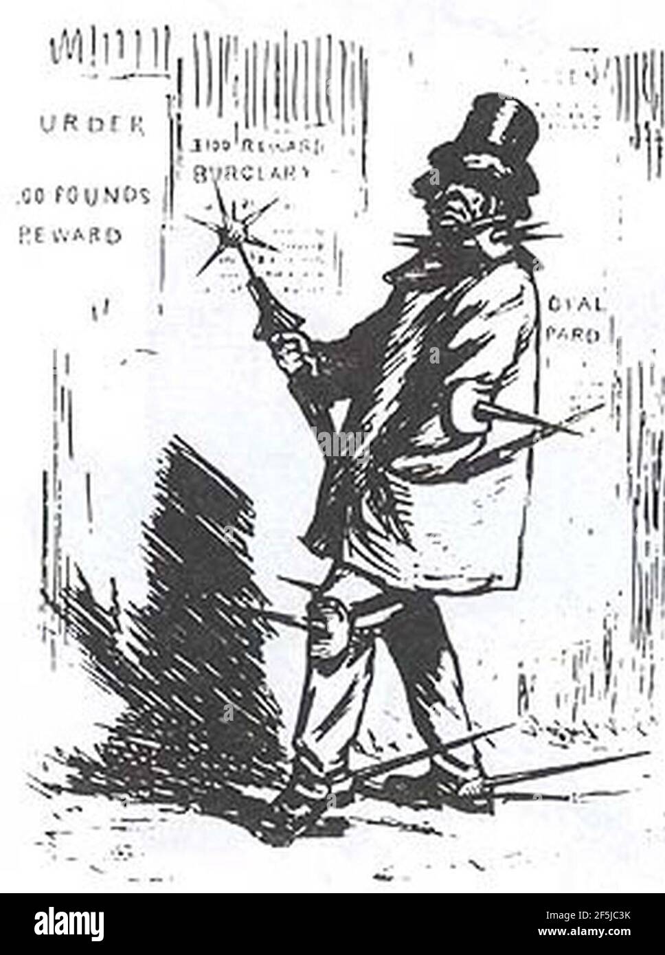 Punch Anti-Garotte Kleidung 1862 Stockfotografie - Alamy