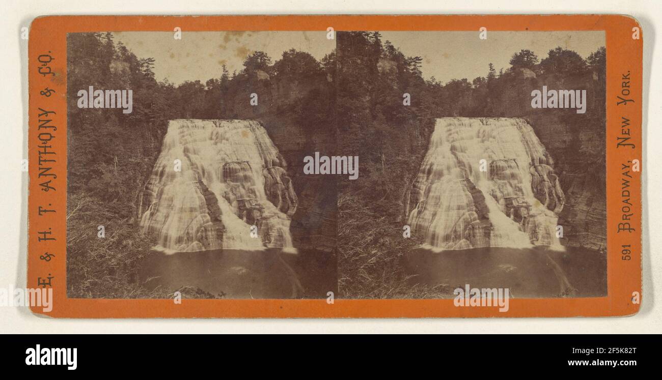 Landschaft von Ithaca und Umgebung, N.Y. Ithaca Fall - 160 Fuß hoch und ...