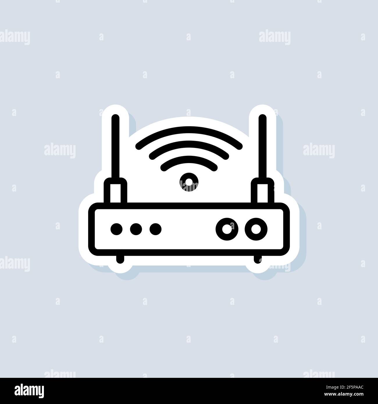Wifi aufkleber Stock-Vektorgrafiken kaufen - Alamy
