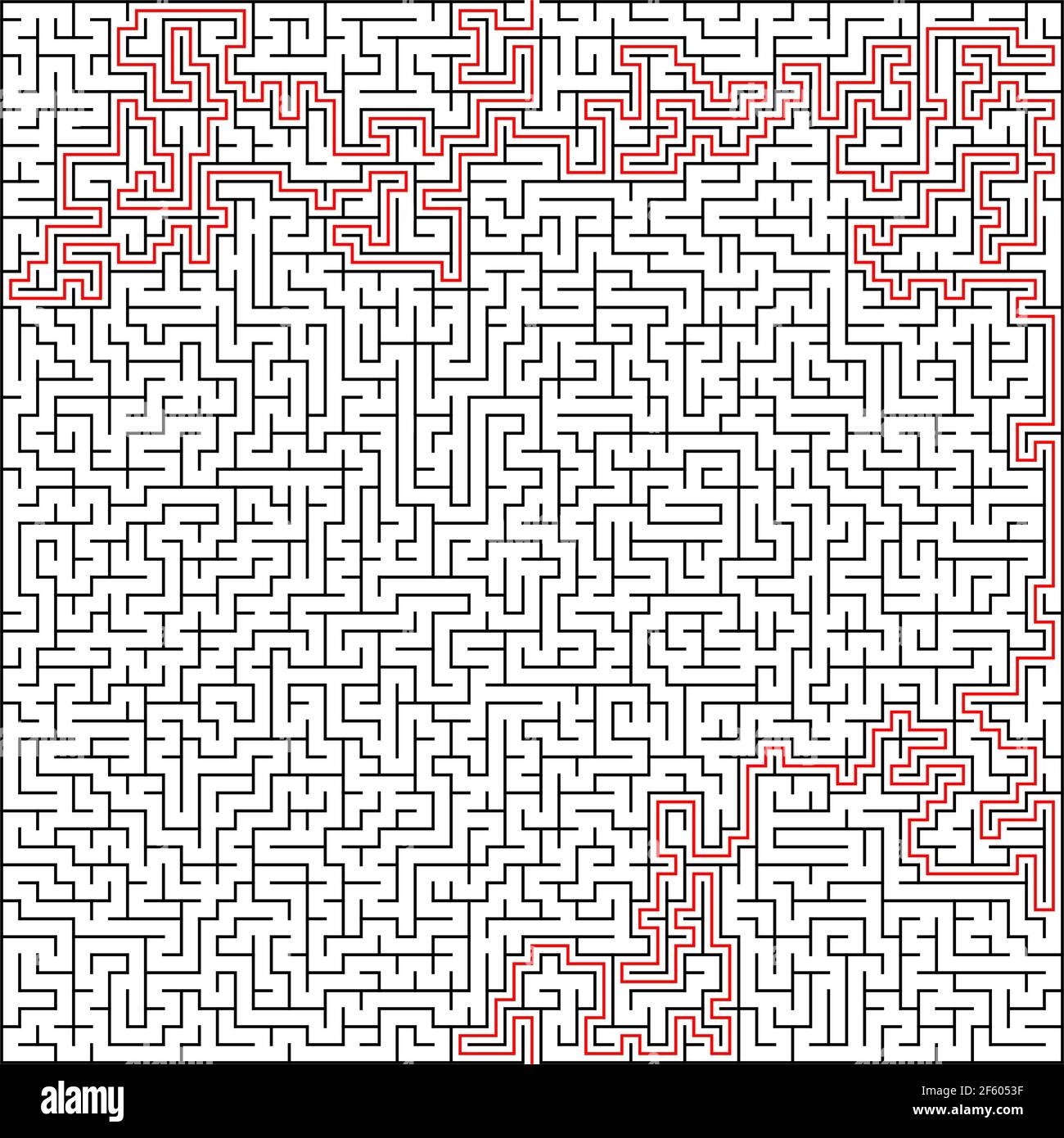 Labyrinth, Labyrinth Puzzle-Spiel. Rätsel, Gehirn-Teaser Spiel Konzept ...