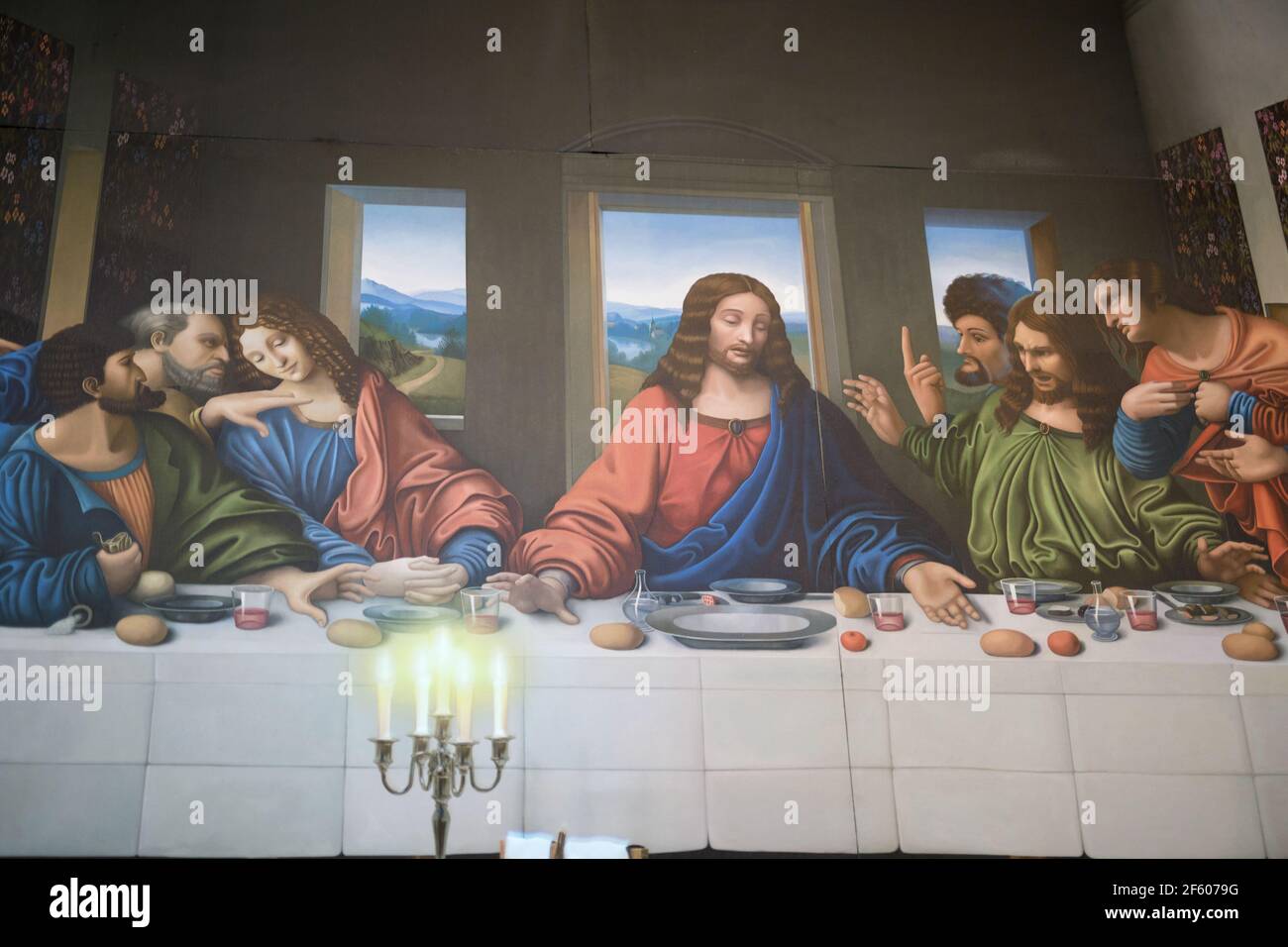 Leonardo Da Vincis Last Supper Stockfotos und -bilder Kaufen - Alamy