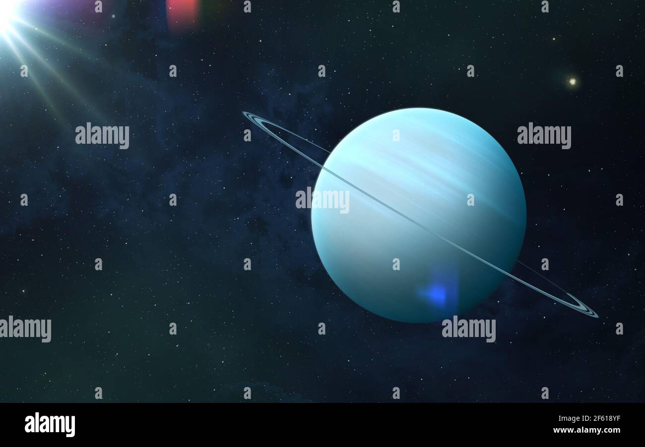 Planet uranus elements image furnished -Fotos und -Bildmaterial in ...
