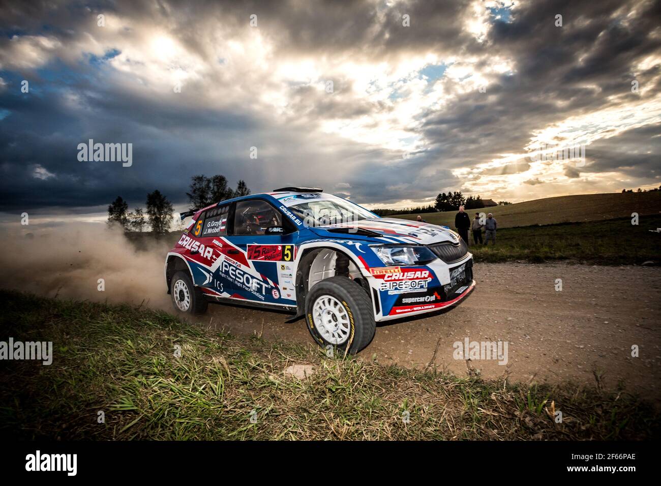 05 GRZYB Grzegorz (POL), WROBEL Jakub (POL), RUFA SPORT, Skoda Fabia R5 ...