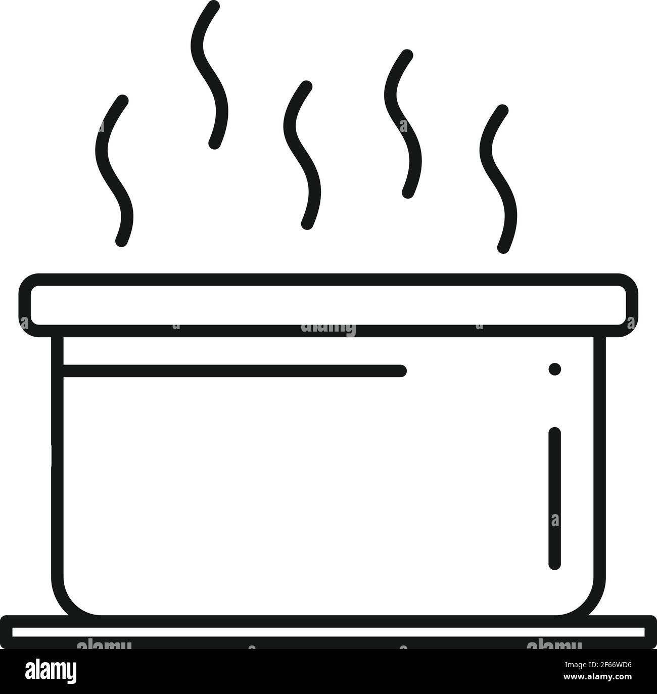 Spa Jacuzzi Symbol, Umriß Stil Stock-Vektorgrafik - Alamy