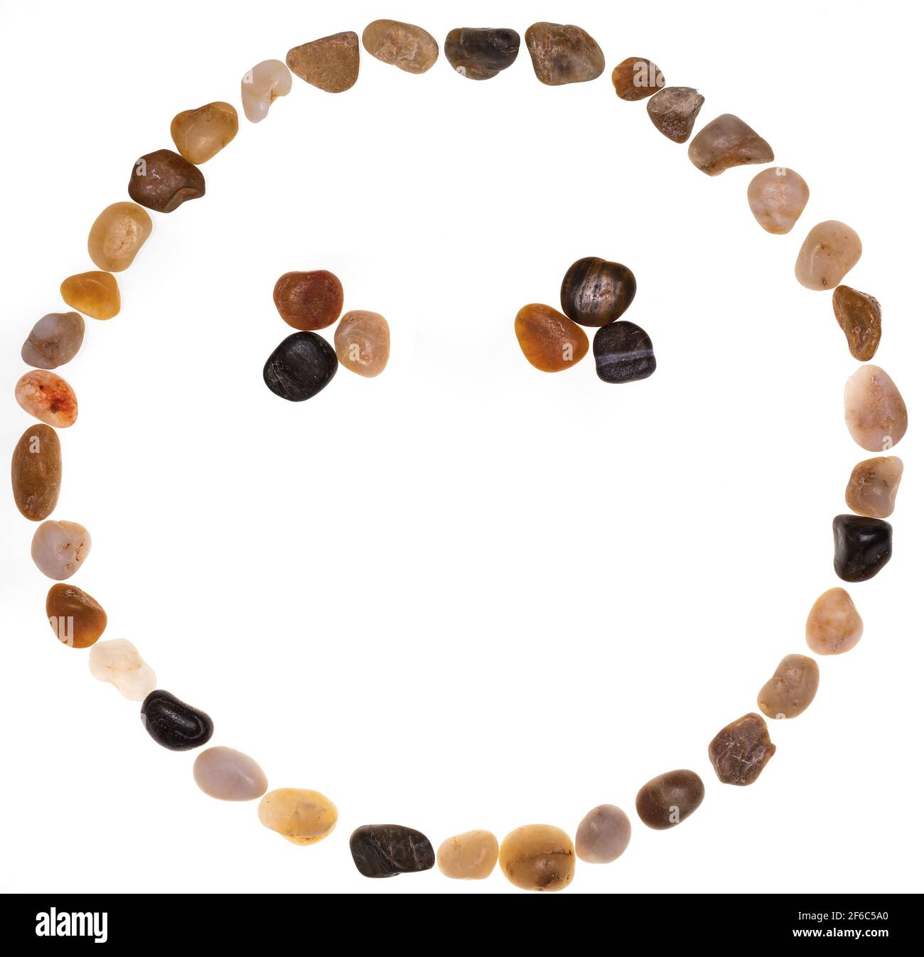 Emoji (Emoticon) des Gesichts ohne Mund (in Stille) handgefertigt mit ...