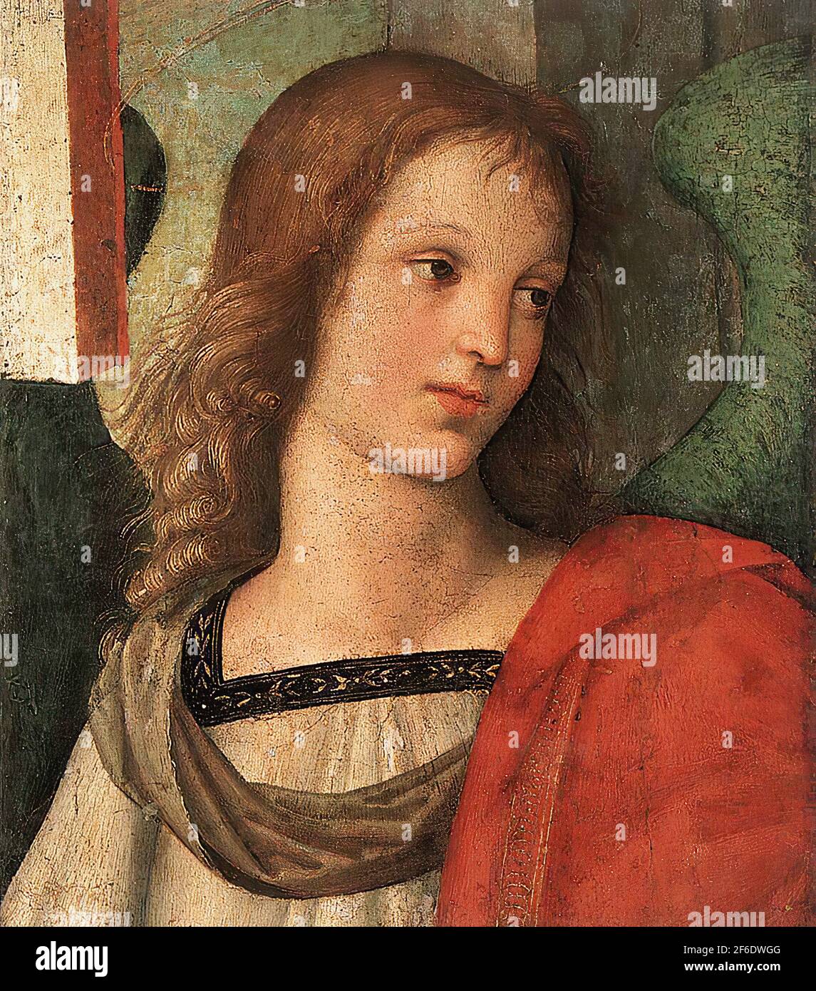 Raffaello Sanzio da Urbino - Raphael - Angel Fragment Baronci Altarbild ...