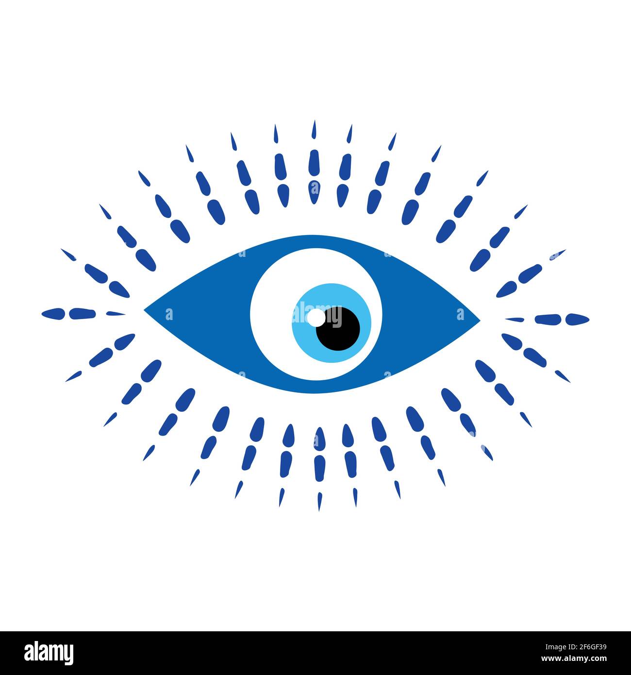 Griechisches böses Auge, Symbol des Schutzes. Türkisches Augenglas ...