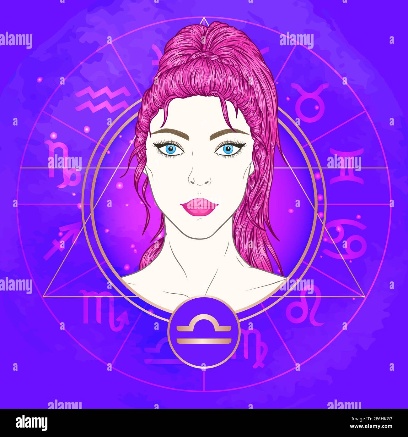 Sternzeichen luft zeichen Stock-Vektorgrafiken kaufen - Alamy