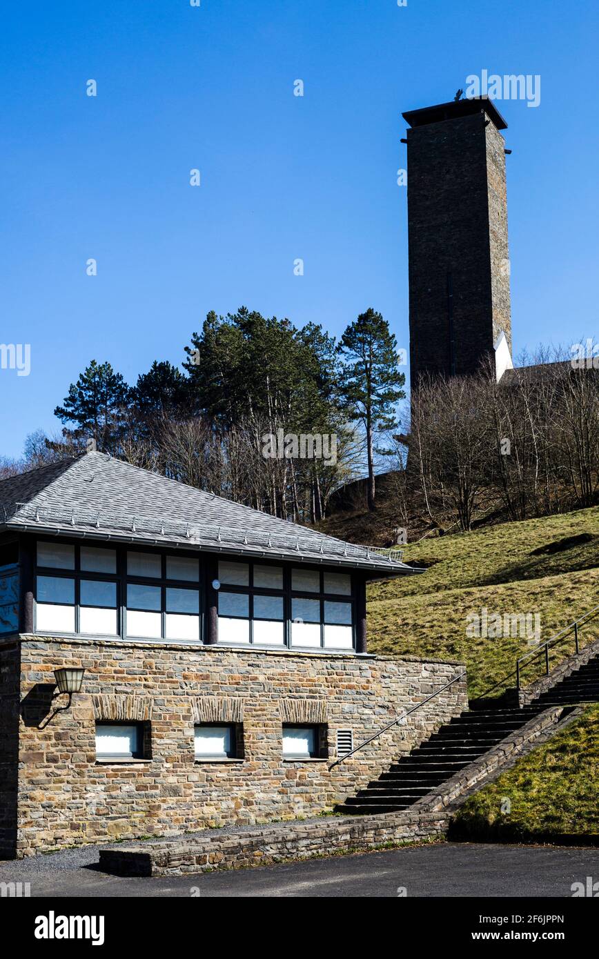 Ordensburg Vogelsang im Nationalpark Eifel, Deutschland. Das ehemalige ...