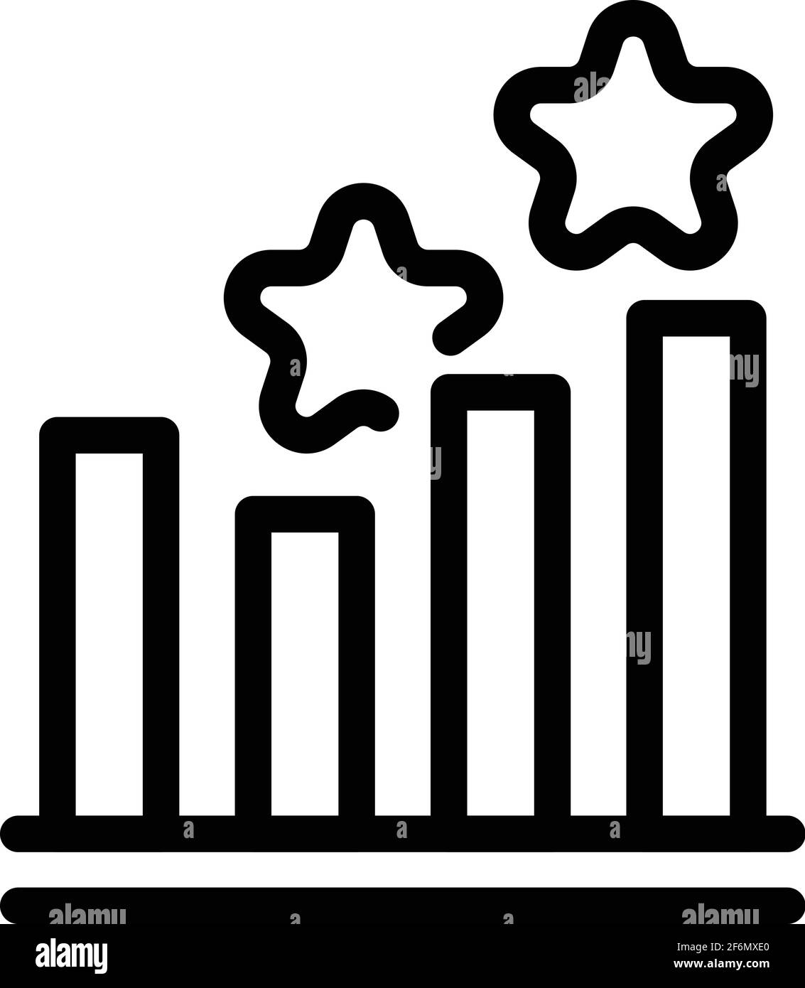 Symbol für das Ranking-Diagramm. Gliederungs-Ranking-Diagramm-Vektor ...