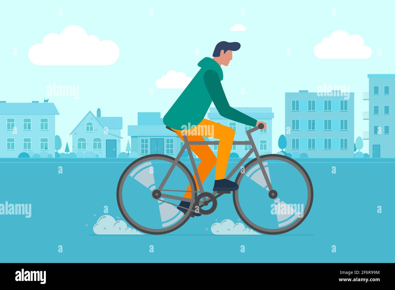 Cartoon radfahrer -Fotos und -Bildmaterial in hoher Auflösung – Alamy