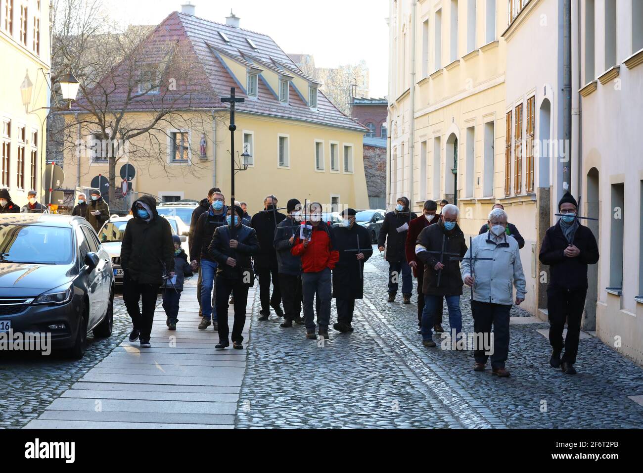 Bußgang der Männer vom Heiligen Grab aus nach Heilig Kreuz / Empfang ...
