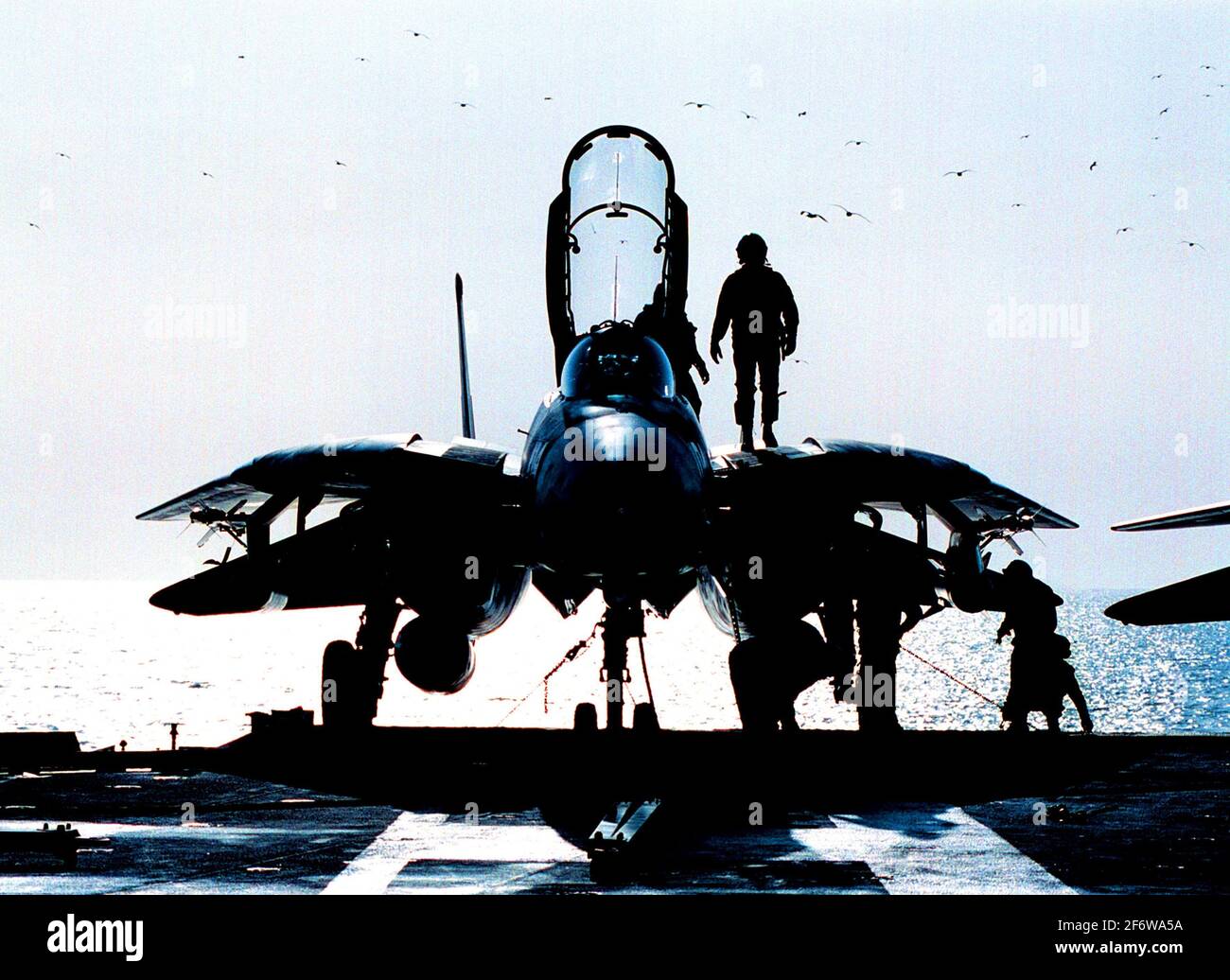 An Bord der USS George Washington (2. Februar 1998) -- EIN Pilot von ...