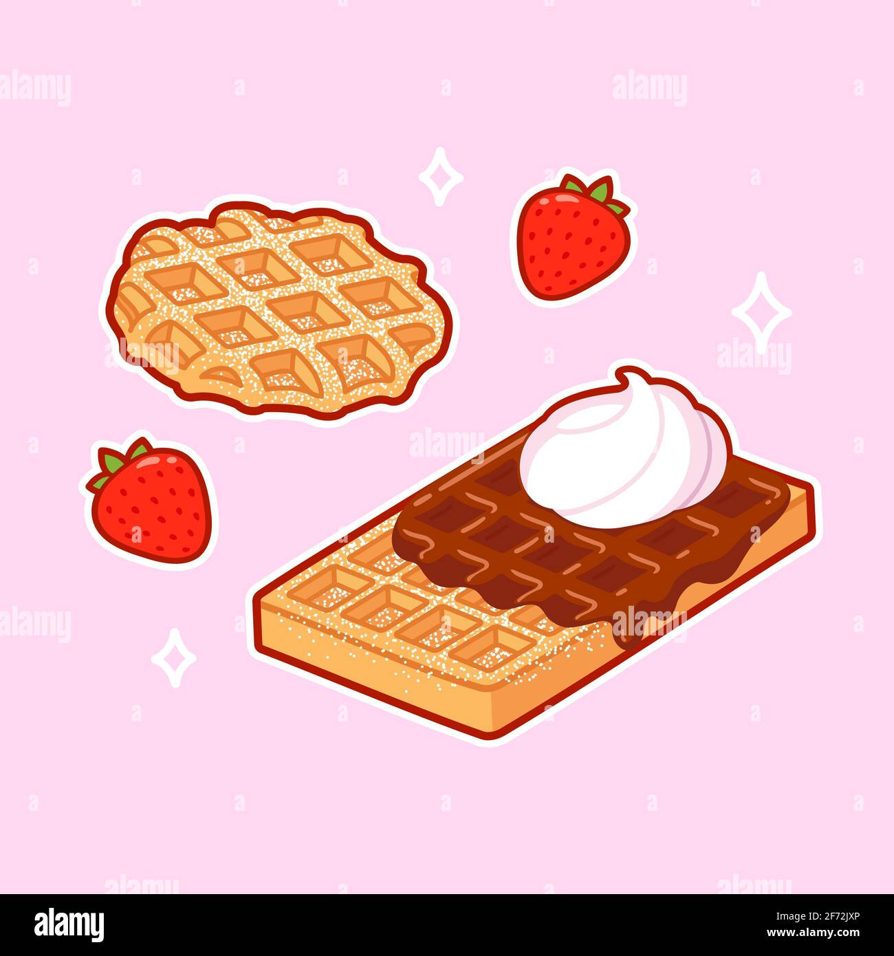 Waffeln cartoon -Fotos und -Bildmaterial in hoher Auflösung – Alamy