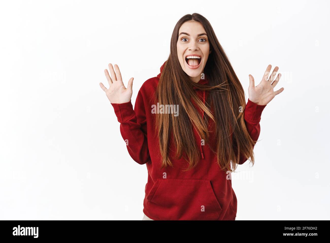Vor freude schreien -Fotos und -Bildmaterial in hoher Auflösung – Alamy