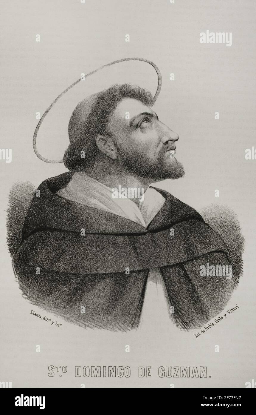 Dominikus von Guzman (1170-1221). Spanischer Ordensmann, Gründer des ...