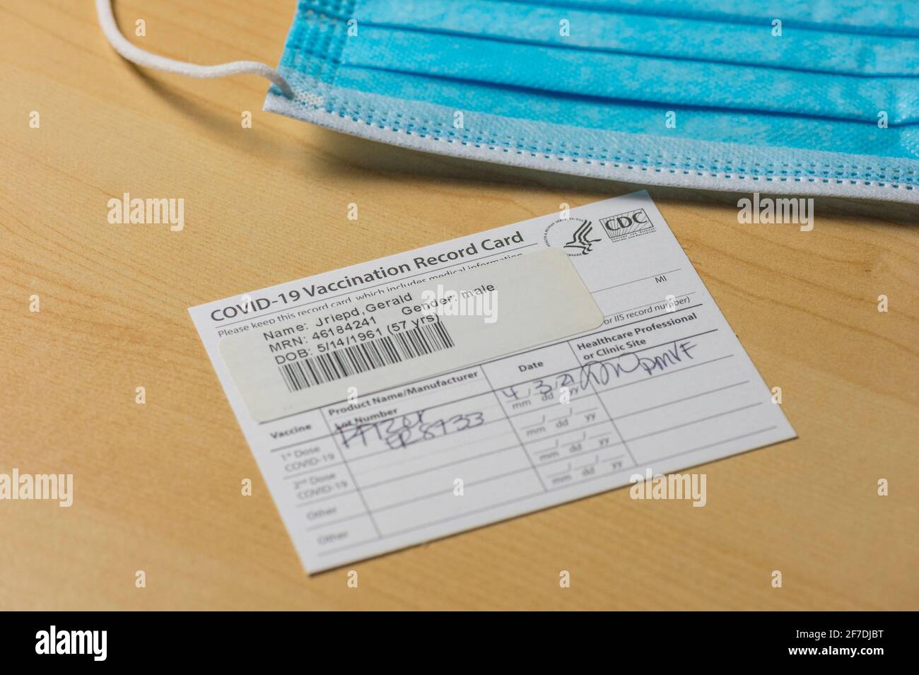 Impfpass Covid 19, USA Stockfotografie - Alamy