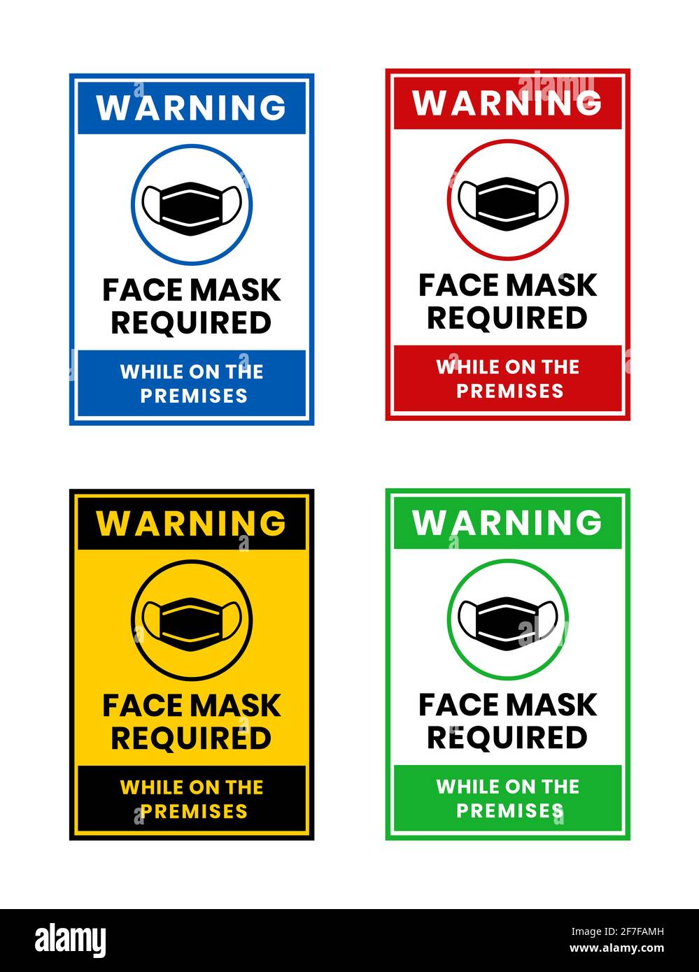 Masken auf schild Stock-Vektorgrafiken kaufen - Alamy