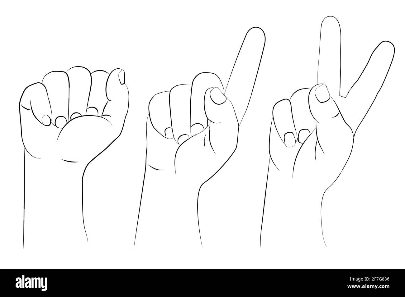 Handbewegung eingestellt. Eine geballte Faust hob sich, Zeigefinger ...