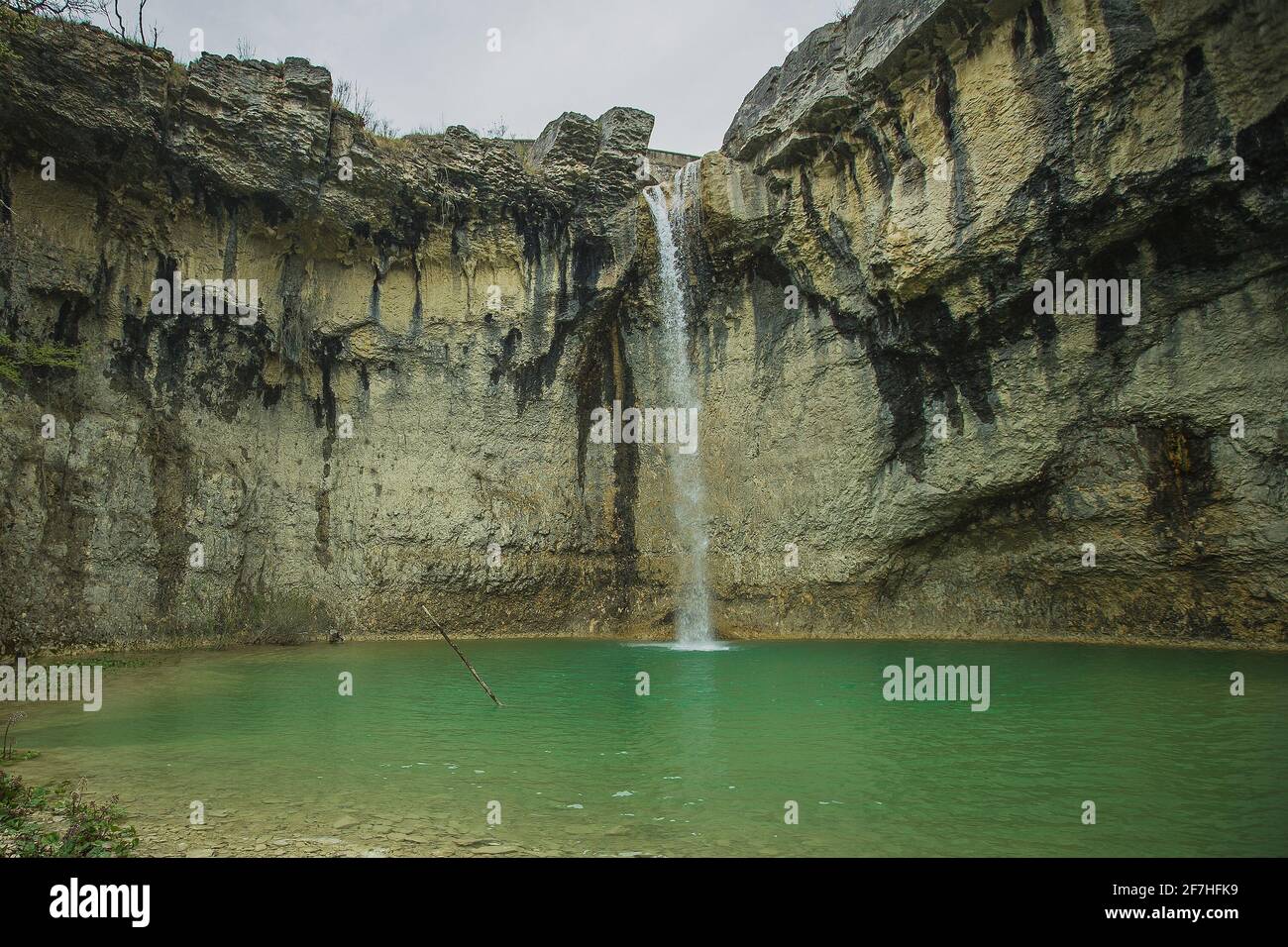 Sopot Wasserfall in Istrien, Kroatien, ein beliebtes Touristenziel in ...