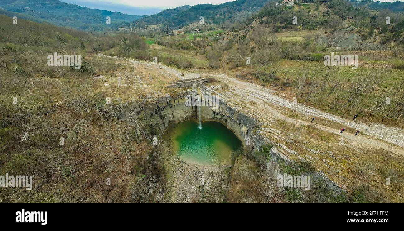 Sopot Wasserfall in Istrien, Kroatien, ein beliebtes Touristenziel in ...