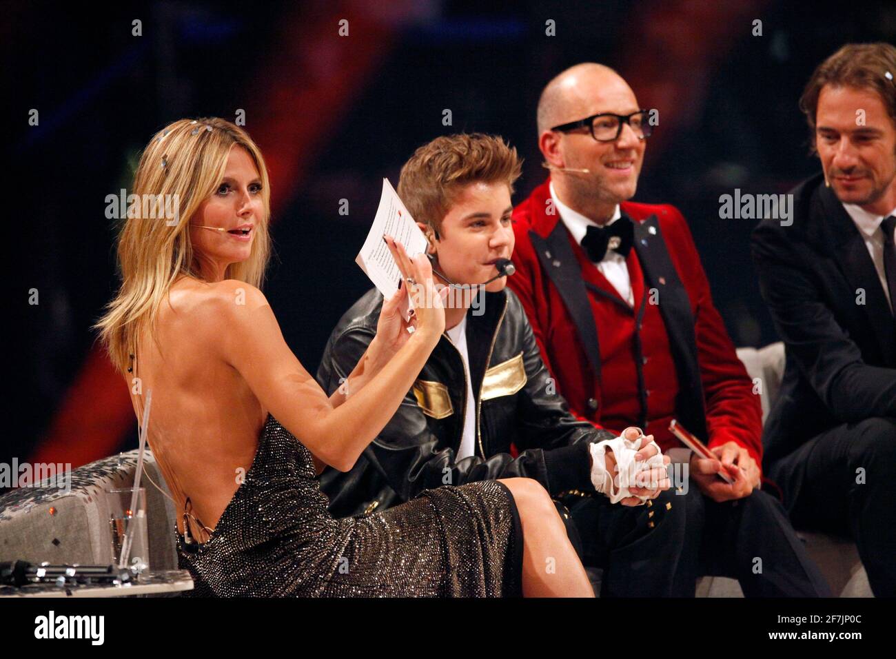 Heidi Klum, Justin Bieber, Thomas Rath und Thomas Hayo beim German's ...