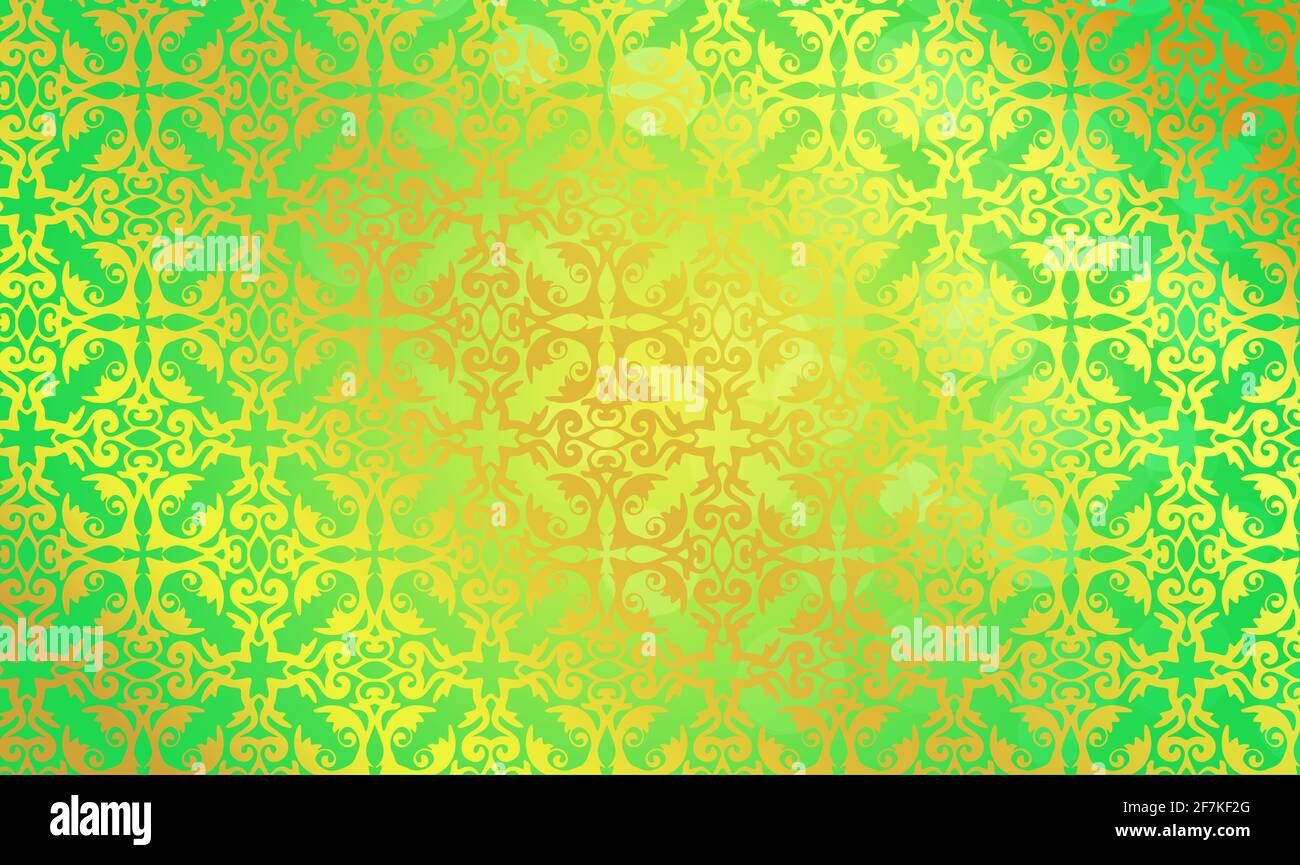 Verwunderlich Ornament Tapete Grun Gold Bilder