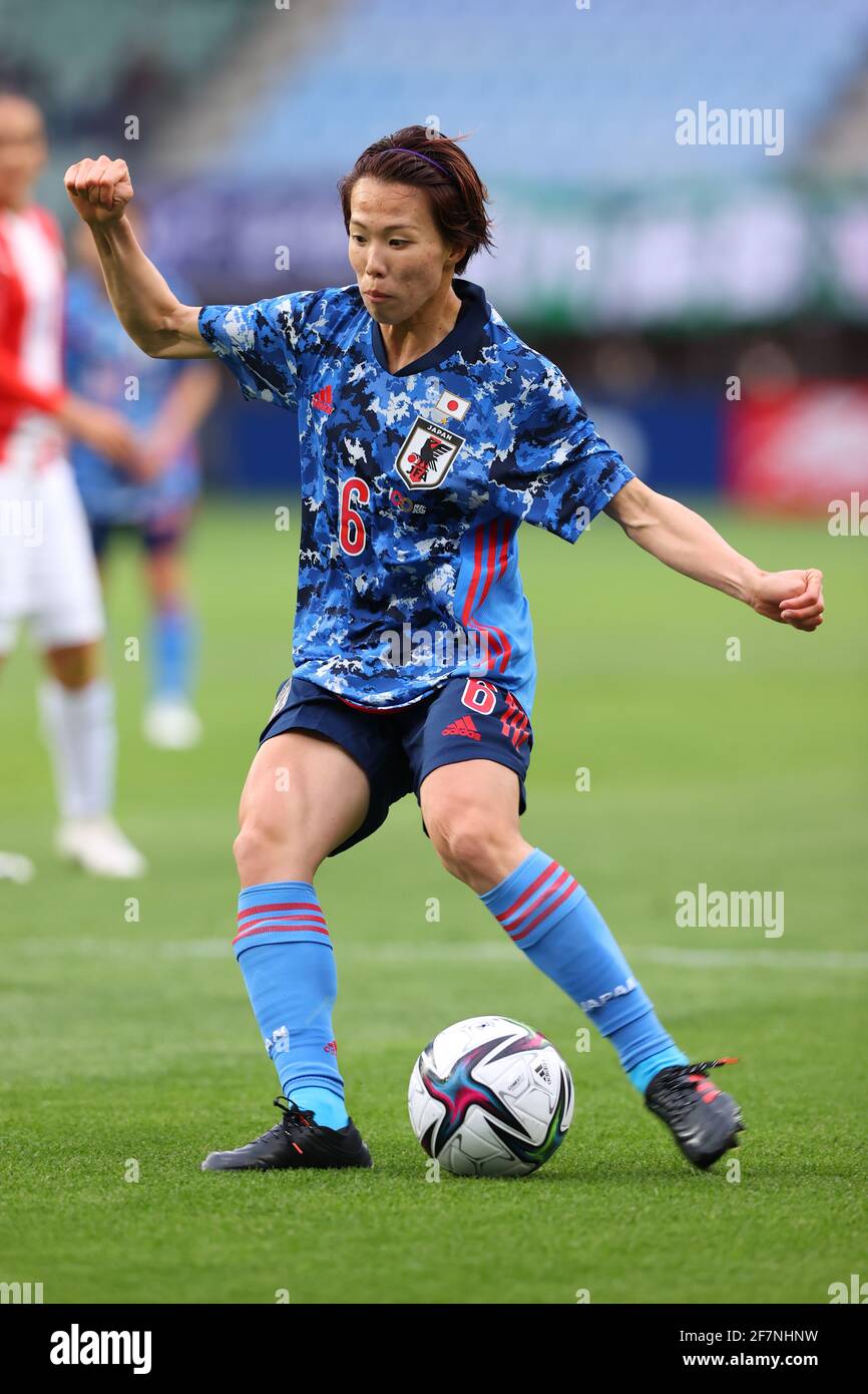 Miyagi, Japan. April 2021. Hina Sugita (JPN) Fußball: Internationales ...