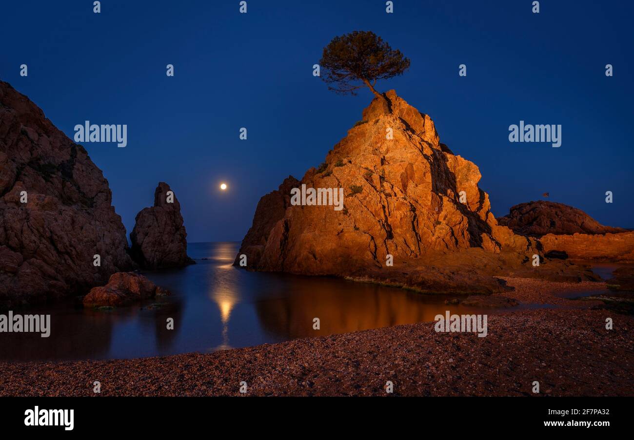 Mar menuda strand in tossa de mar costa brava -Fotos und -Bildmaterial ...