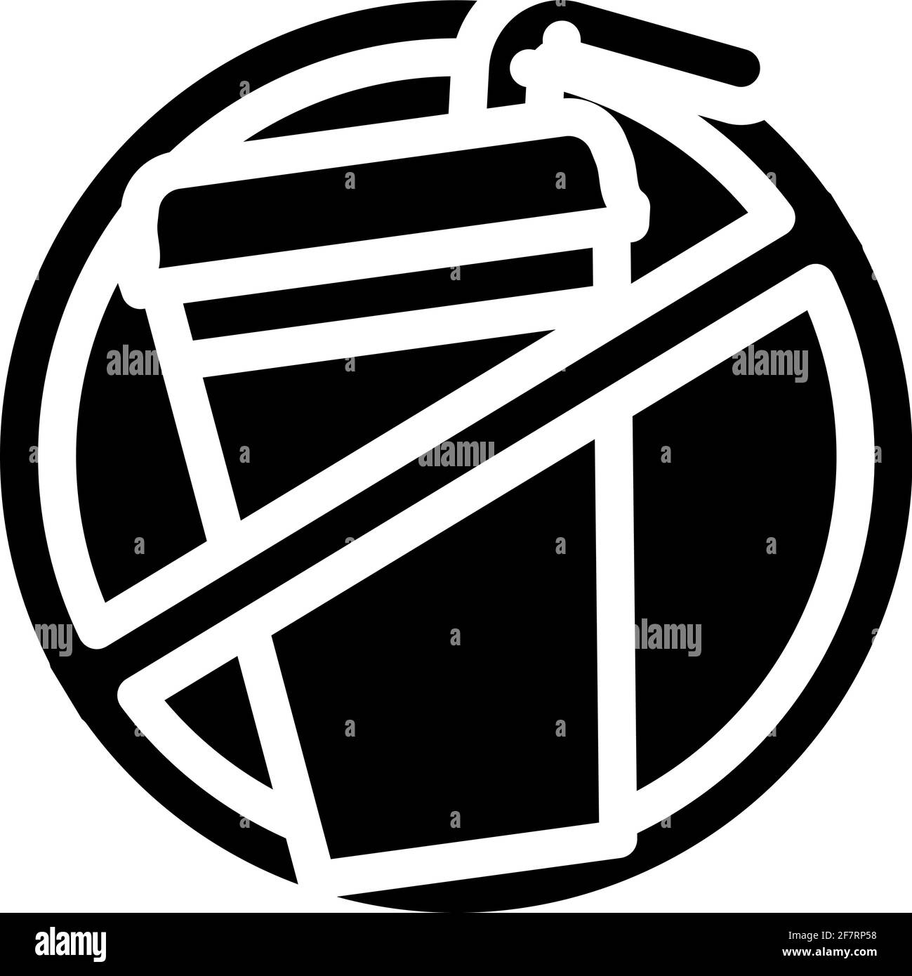 Verweigerung aus Soda Glyphe Symbol Vektor-Illustration Stock ...