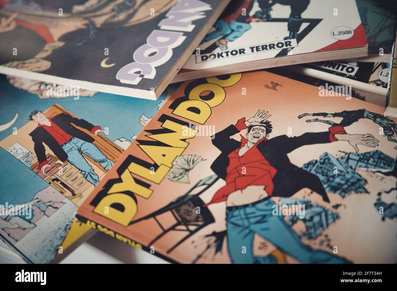 MAILAND, ITALIEN - 16. März 2021: Sammlung klassischer Dylan Dog ...
