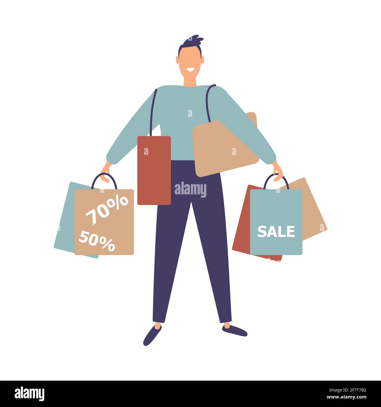 Männchen einkaufen Stock-Vektorgrafiken kaufen - Alamy