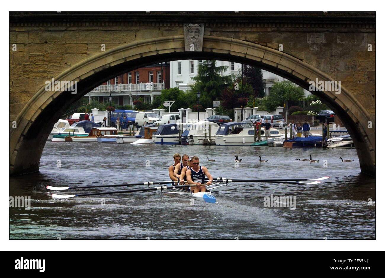 SIR Steve Redgrave,Mathew Pinsent,James Cracknell und Tim Foster rudern ...
