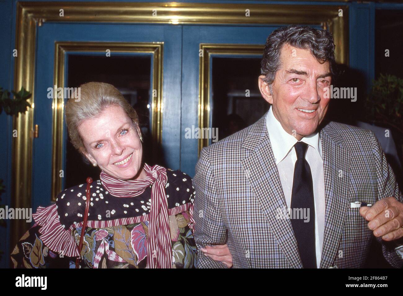 Dean Martin und Jeanne Martin um die 1980er Jahre Credit: Ralph ...