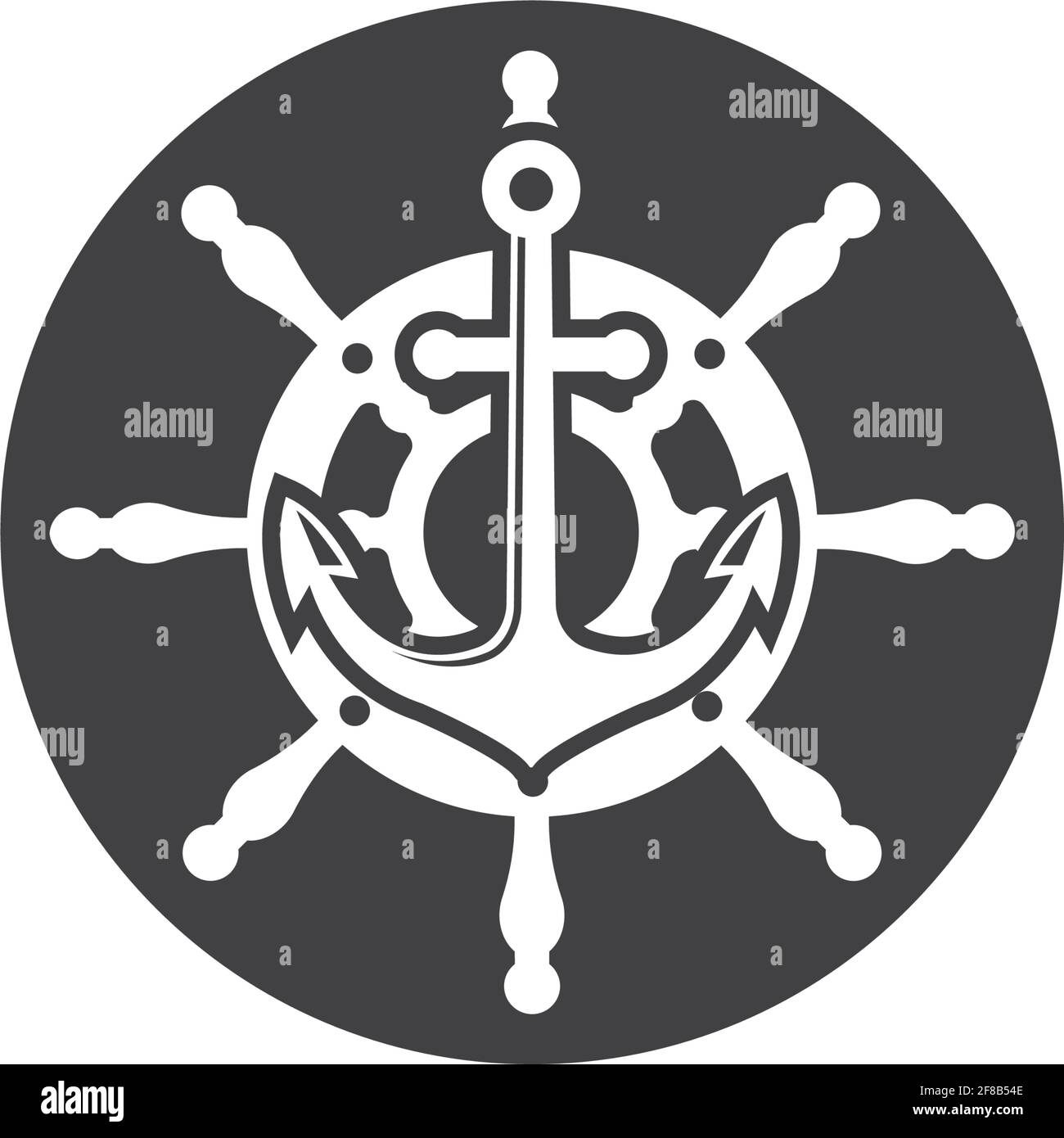 Segelboot verankert Stock-Vektorgrafiken kaufen - Alamy