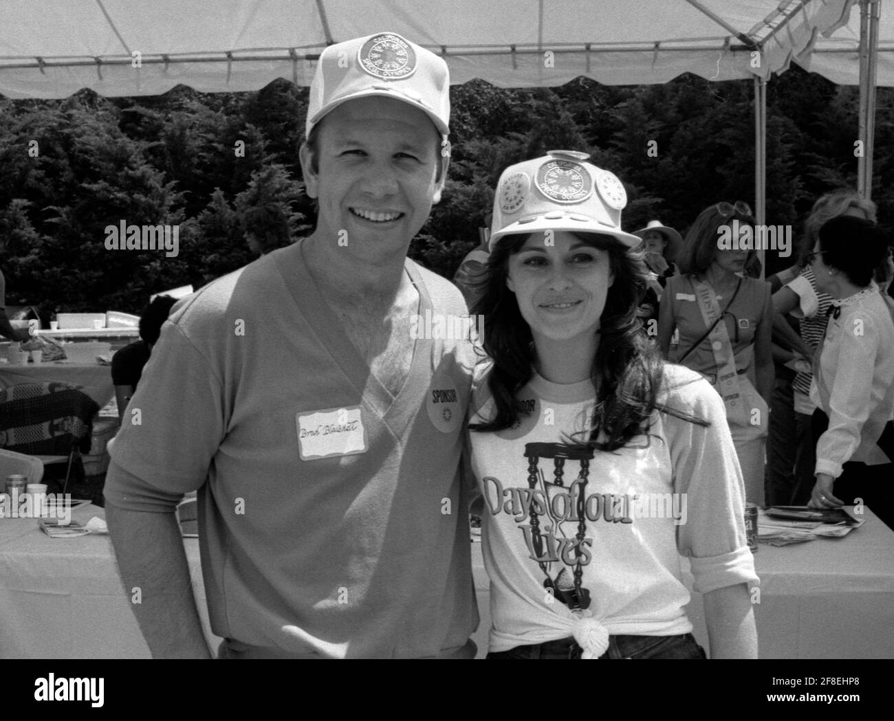 Brad Blaisdell und Philece Sampler um die 1980er Jahre Credit: Ralph ...