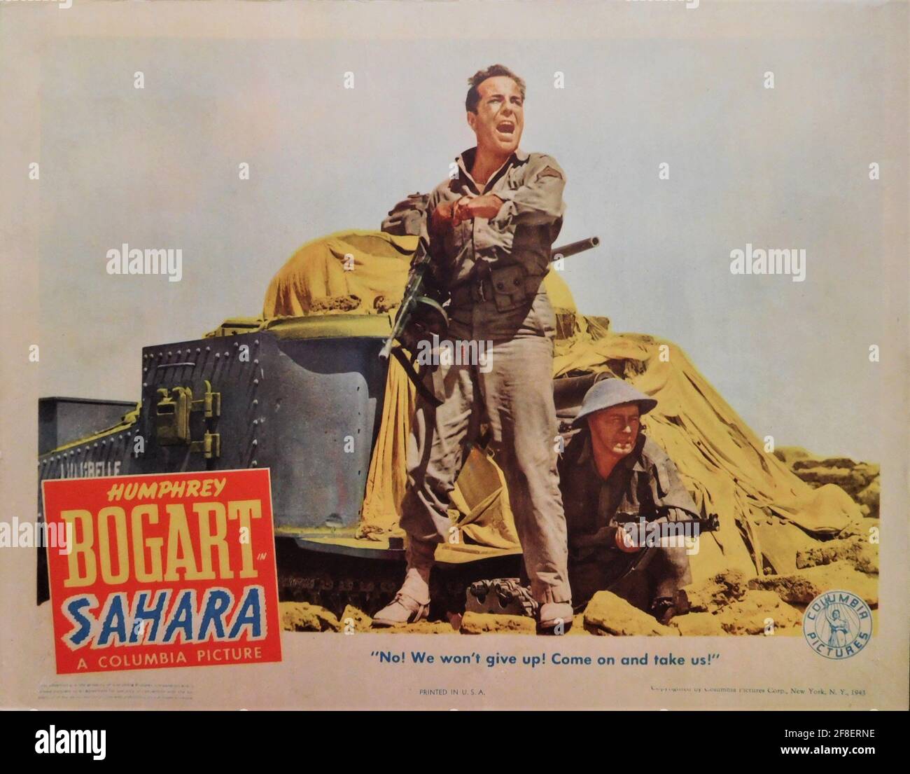 HUMPHREY BOGART in SAHARA 1943 Regisseur ZOLTAN KORDA Drehbuch John ...